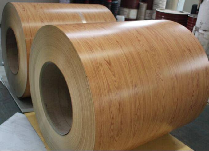 Wood-grain Steel Prepainted Coil with Wood Pattern Design Steel for T ...