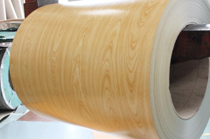 0.40*1250mm Golden Oak Wooden ppgi rolls Multi Gloss 3D Wood Woodlike ...